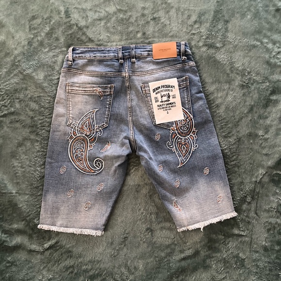 lifted anchors | Shorts | Lifted Anchor Paisley Stitcheddesigned Denim ...
